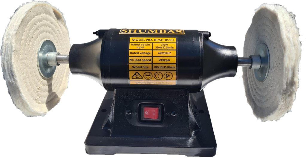 200mm Bench Polisher Steel Polishing Kit - Polishup