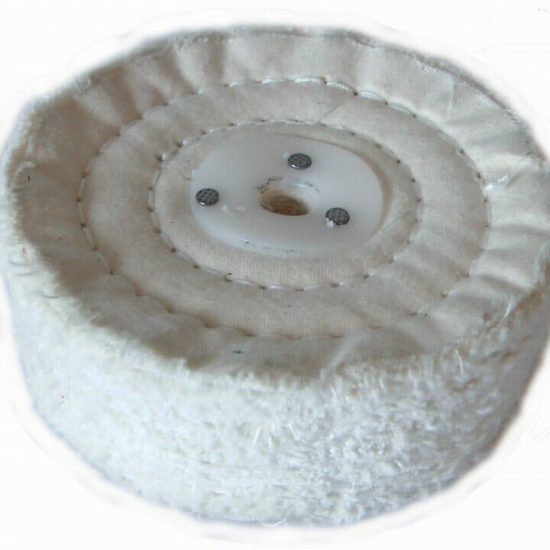 White Stitch Polishing Wheel 4" 100mm x 1 Section - Polishup